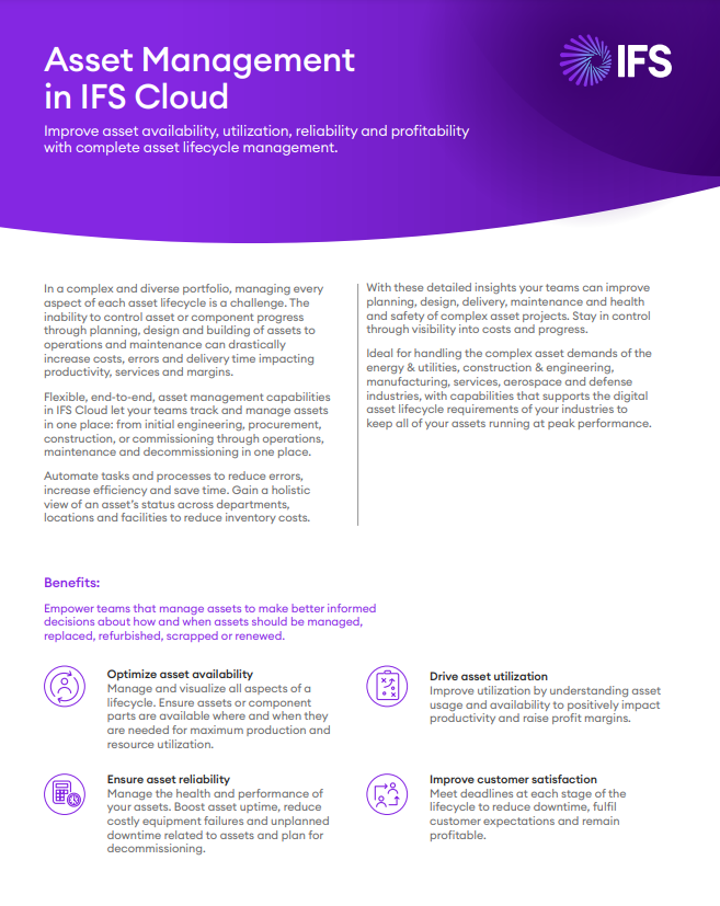IFS Solutions for operators in the energy sector